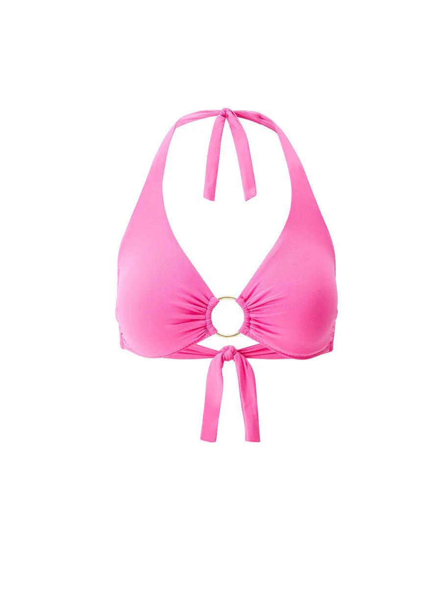 Brussels Halter Hoop Bikini Top Watermelon – APOELLA