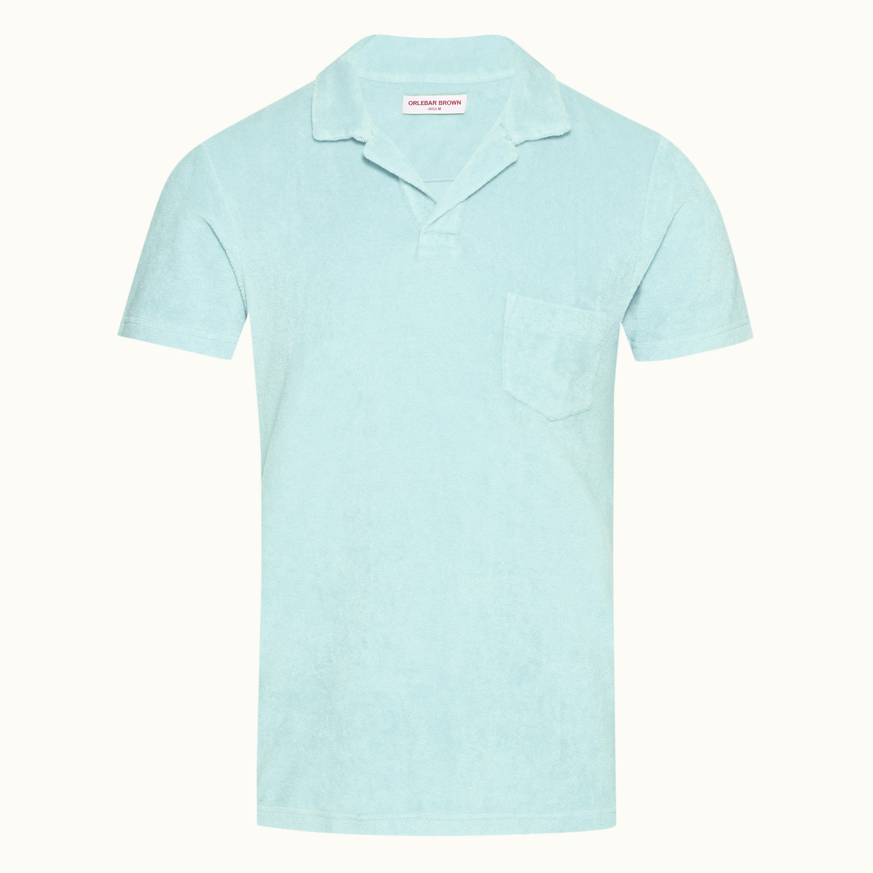 Terry Towelling Polo Clear Sky - Orlebar Brown | Apoella – APOELLA