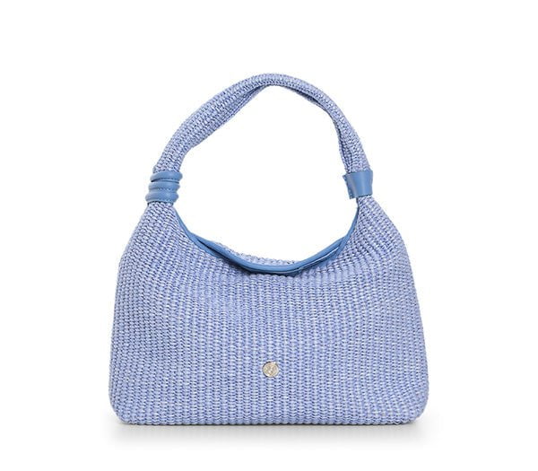 Hydra Straw Mini Hobo Bag Sky – APOELLA