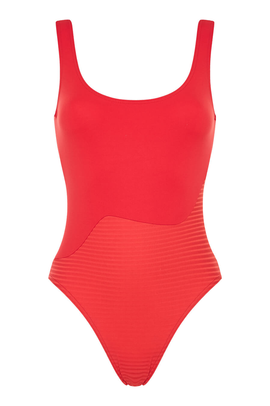 Marine Over The Shoulder One Piece Red – APOELLA